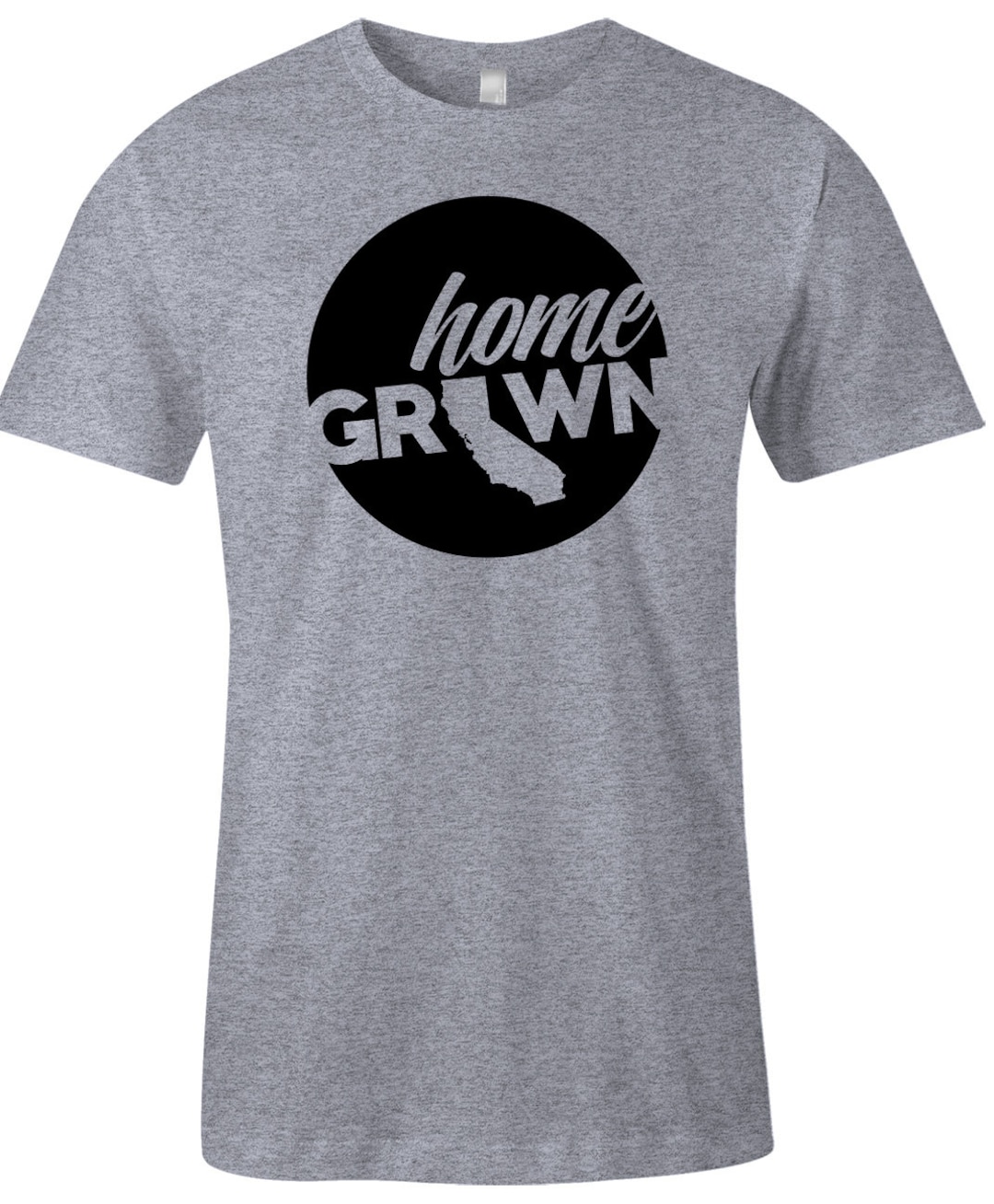 Home State T Shirt Home Grown in California American Apparel Mens Poly ...