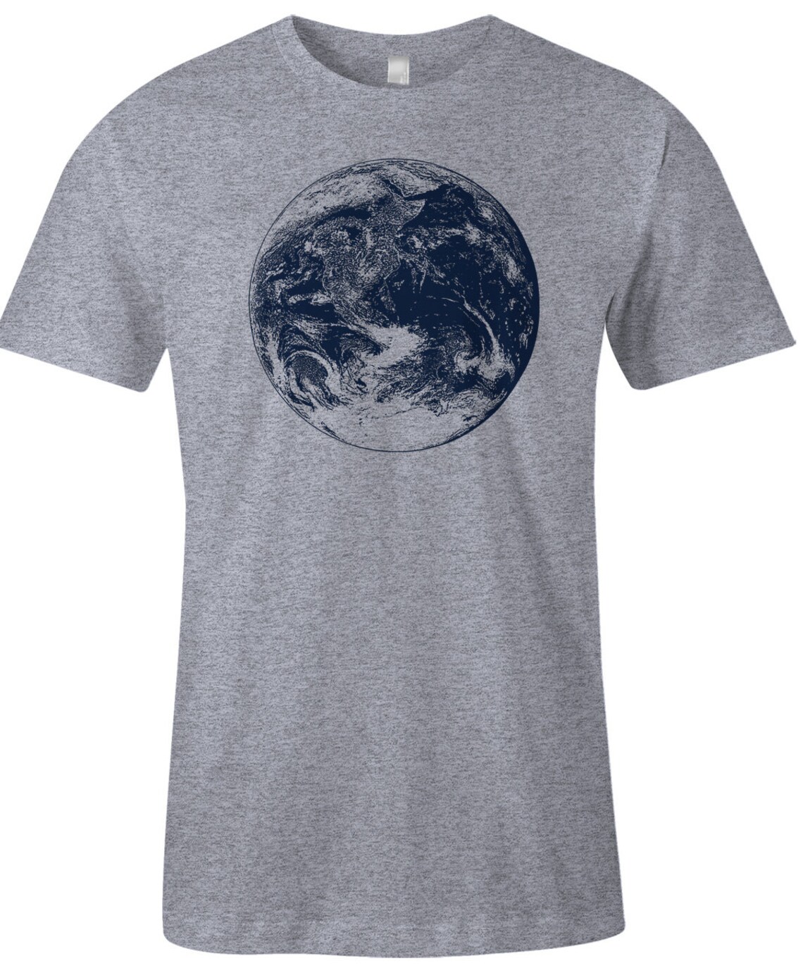 Men's Planet Earth T Shirt Earth From Outer Space Print - Etsy