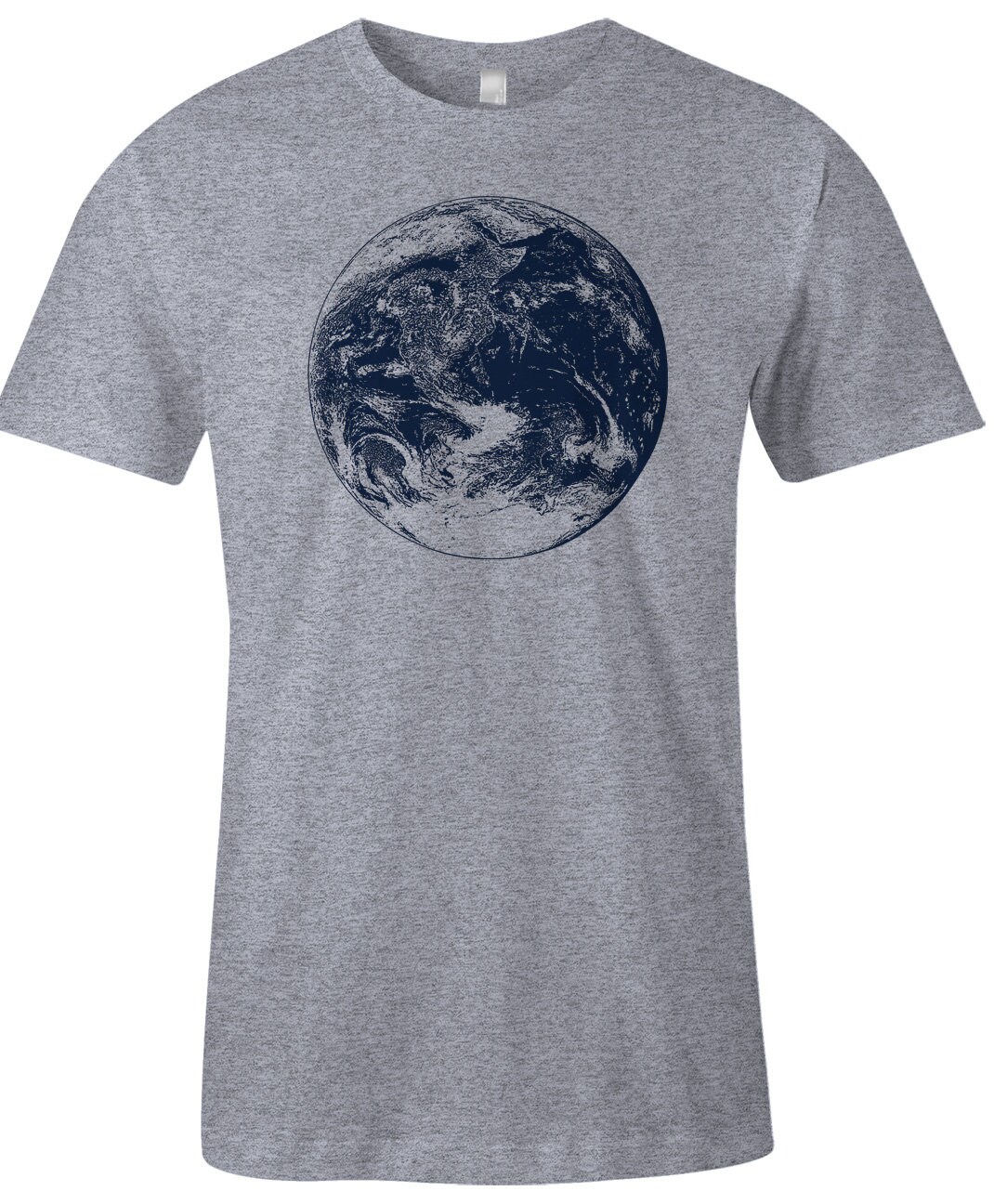 Men's Planet Earth T Shirt Earth From Outer Space Print | Etsy