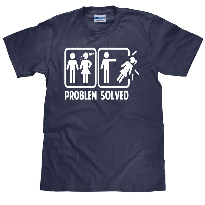 Funny Divorce T Shirt Problem Solved Tshirt for Men - Etsy