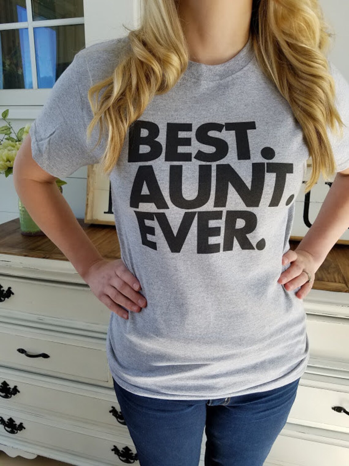 Women's Best Aunt Ever T Shirt Cool Aunt Tee Item 1063 - Etsy