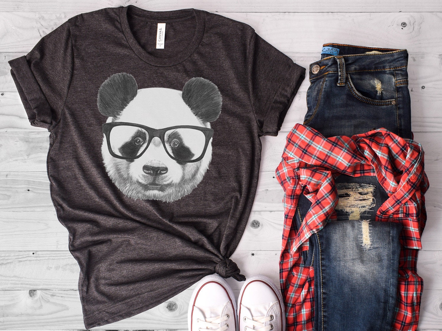 Panda Shirt Panda T Shirt Animal Shirt Animal T Shirt | Etsy