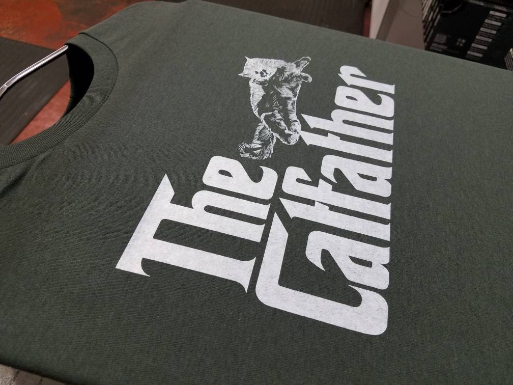 The Catfather Funny Cat Lover T Shirt Cat Father Tshirt - Etsy