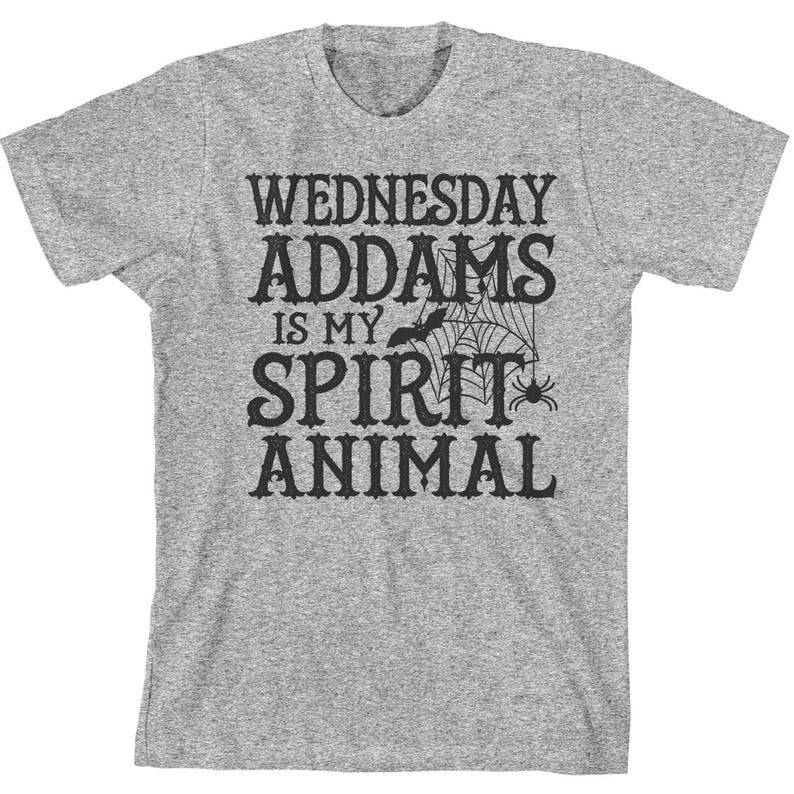Funny Halloween Addams Family T Shirt - Wednesday Addams is My Spirit ...