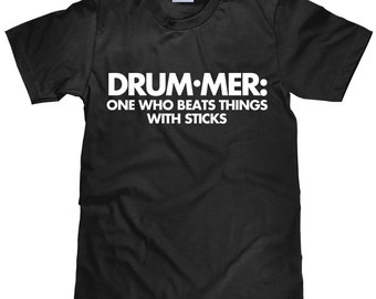 Drummer tshirt | Etsy