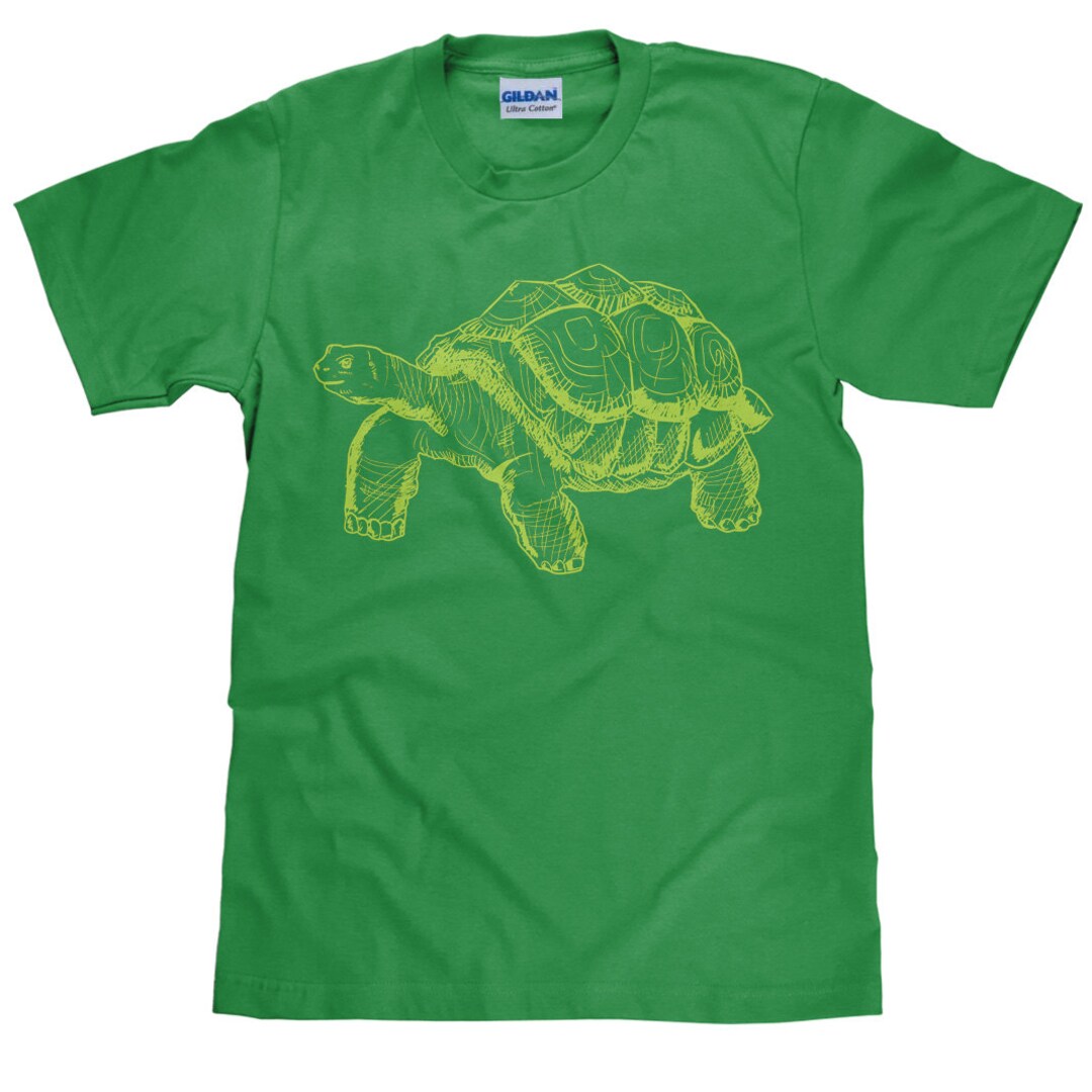 Turtle T Shirt - Tortoise Tee Shirt - Land Turtle Tee - Item 2208 - Etsy