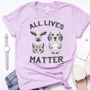 All Lives Matter, Animal Rights Shirt, Vegan, Vegan Shirt, Vegan Tshirt ...