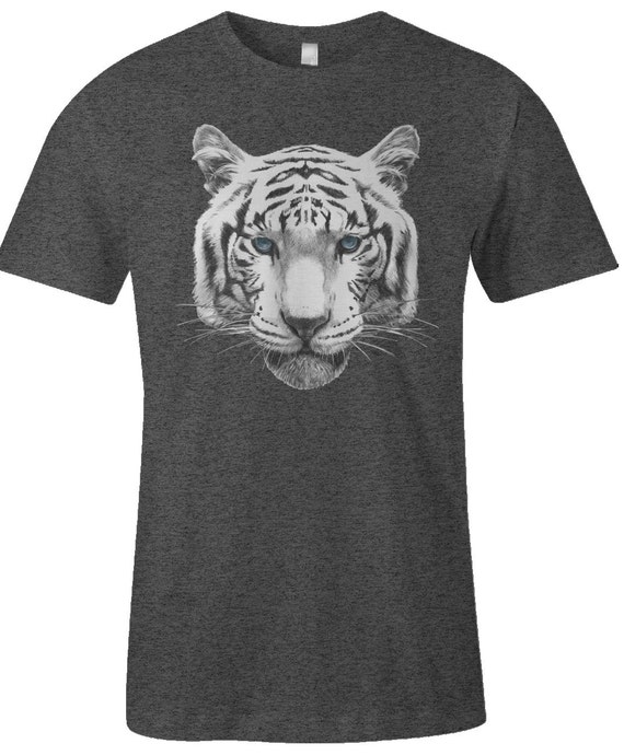 White Tiger With Blue Eyes Tiger T Shirt American Apparel | Etsy