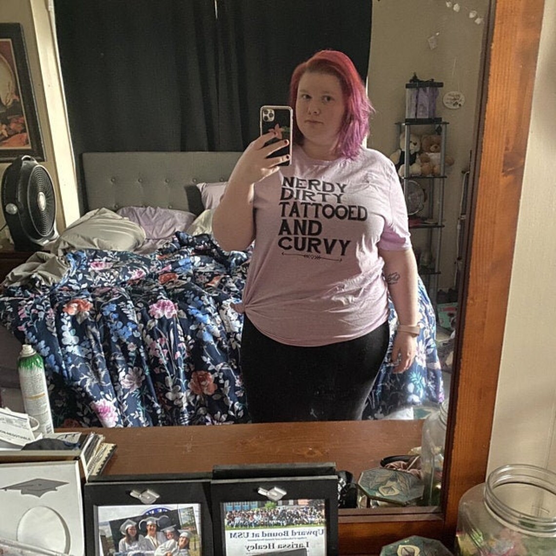 Nerdy Dirty Tattooed Curvy, Tattoo Shirt, Tattooed, Nerdy Shirt, Plus ...