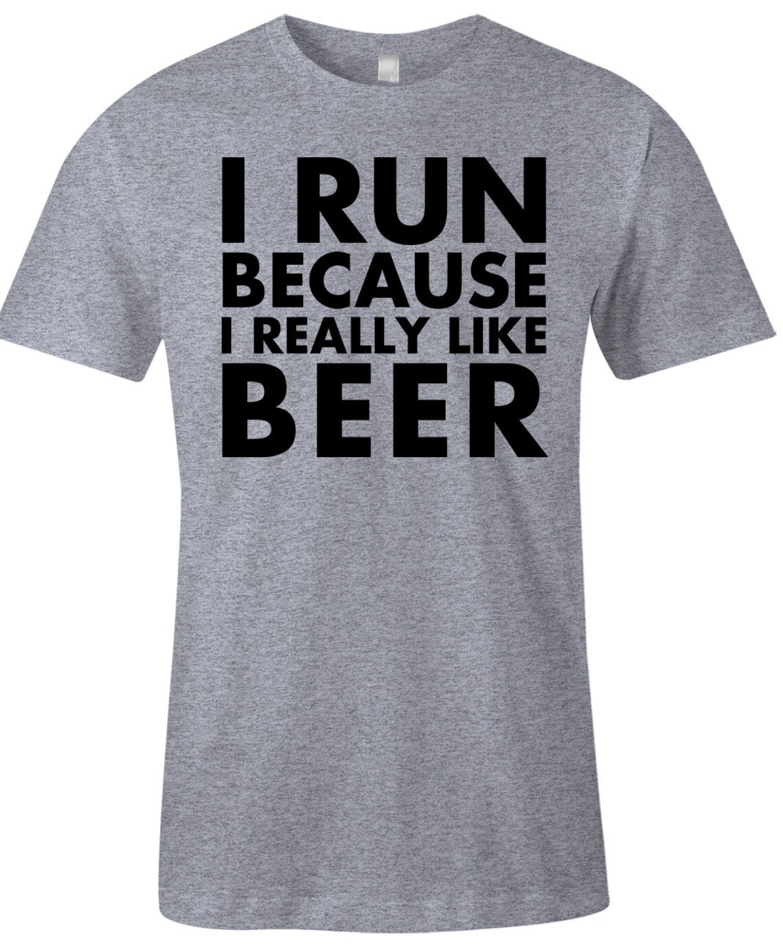 I Run Because I Really Like Beer American Apparel Men's | Etsy