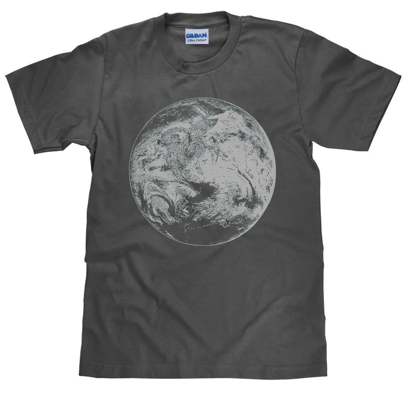 Unisex Planet Earth T Shirt Earth From Outer Space Print T | Etsy