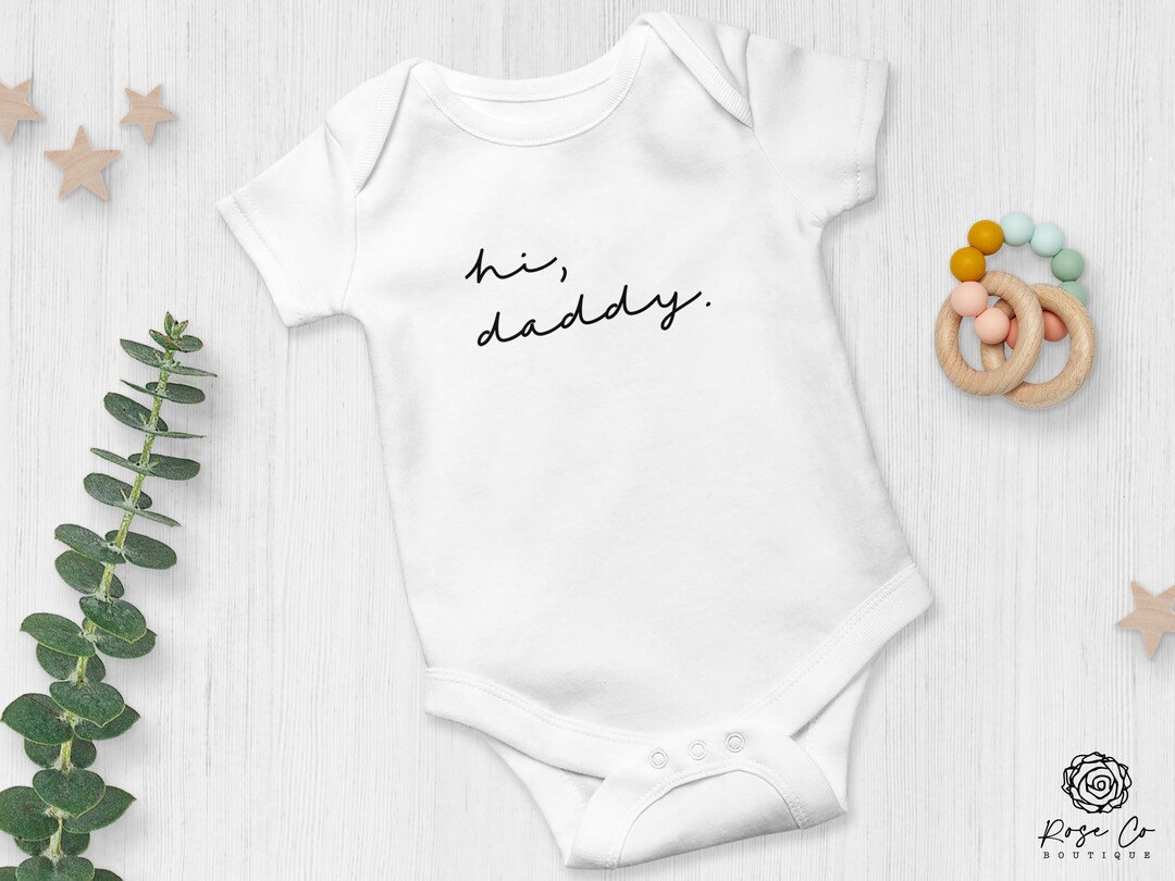 Hi Daddy Onesie® | Pregnancy Announcement Baby Onesie | Dad to Be - Etsy