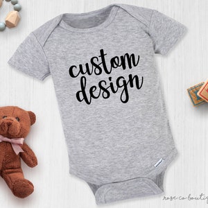 Custom Design Onesie® | Personalized Baby Onesie® | Your Text Here ...