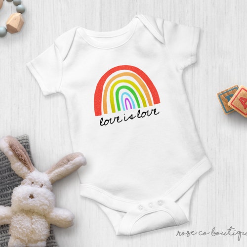 Custom Gay Pride Onesie® Rainbow Onesie® LGBTQ Infant | Etsy