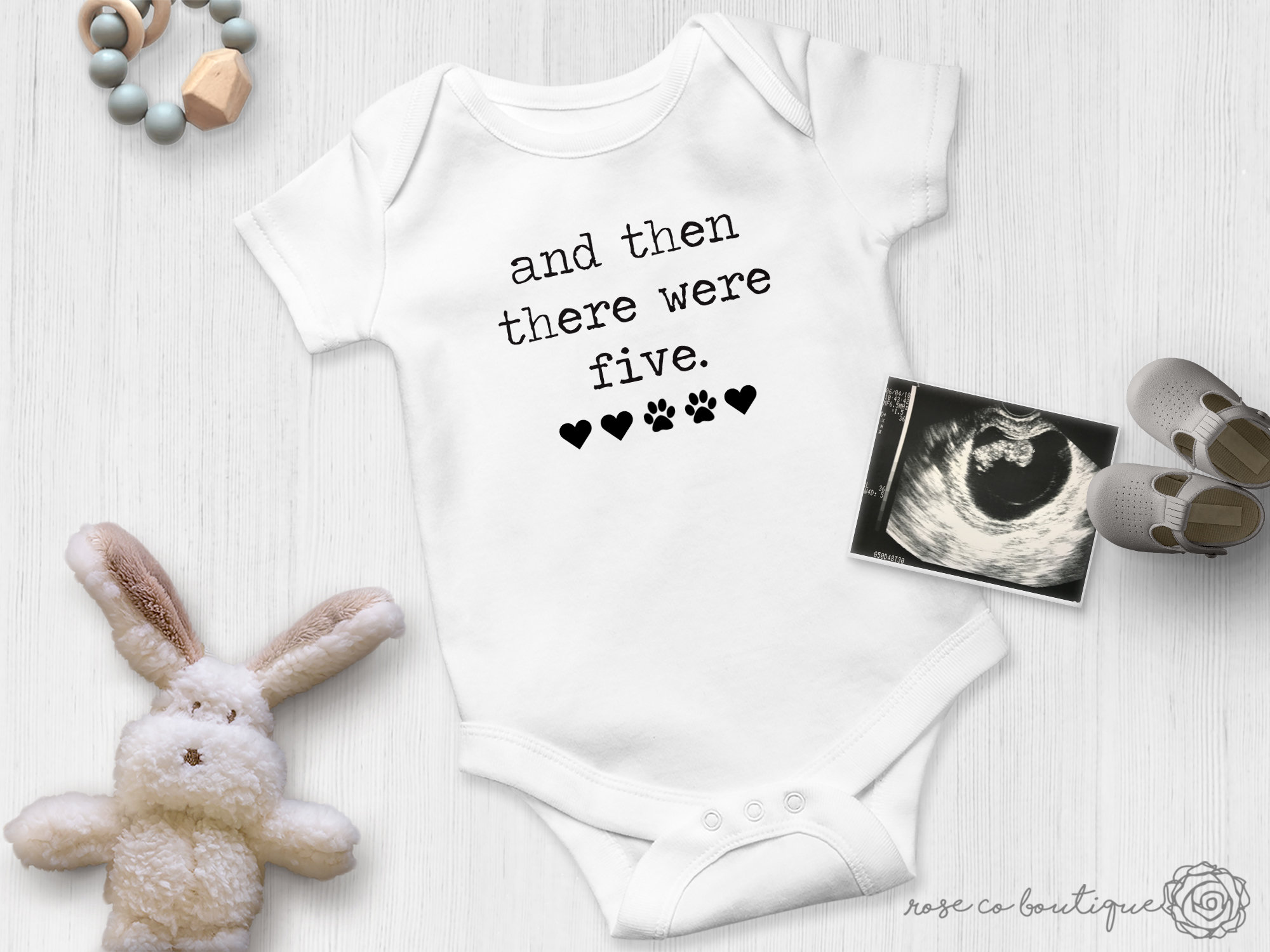 And Then There Were... Onesie® Custom Pregnancy Announcement | Etsy