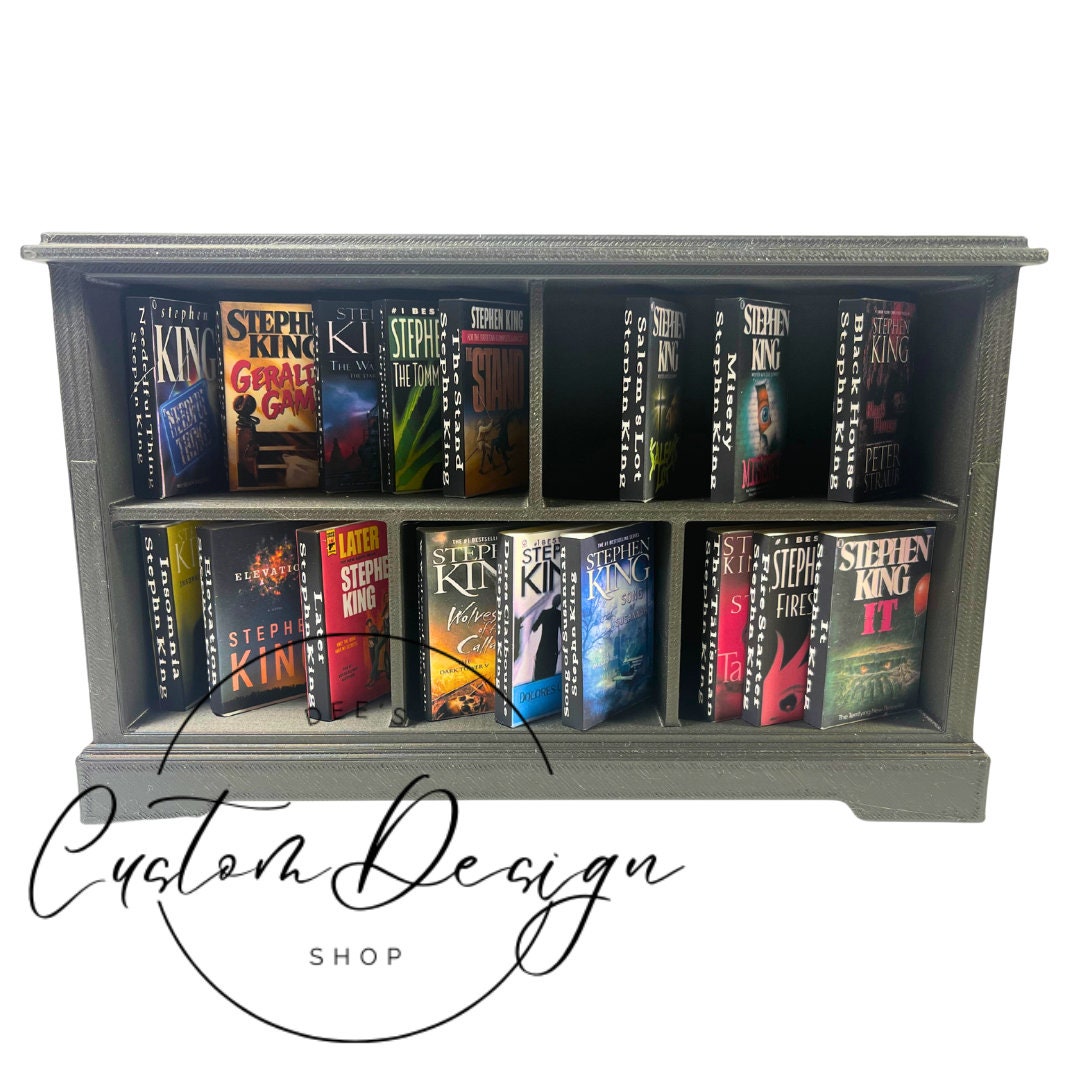 Miniature Bookcase / Mini Books / Bookshelf / Miniatures / Doll House ...