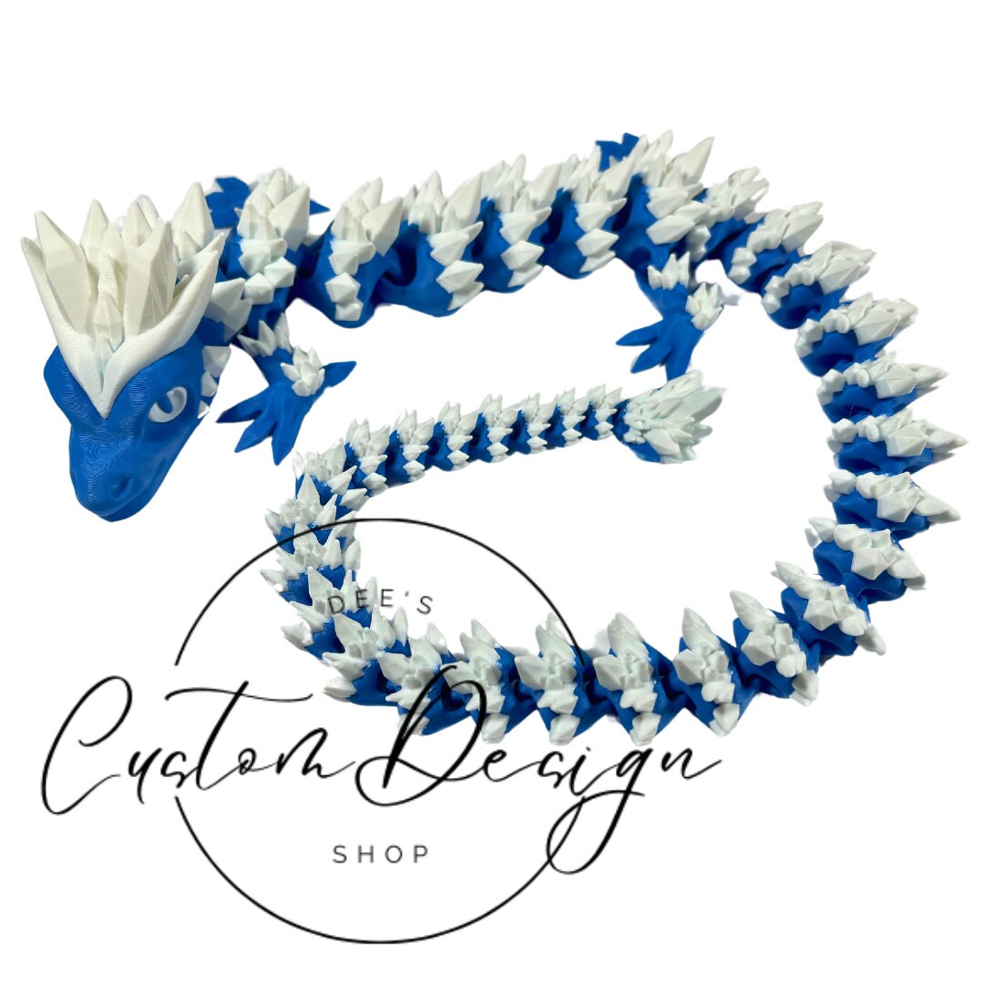 Articulated Crystal Dragon, 3D Printed Dragon, Articulating Toy - Etsy
