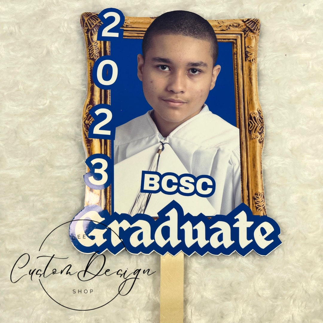 Custom Graduation Fan, Class of 2023 Hand Fan, College Grad Fan, High ...