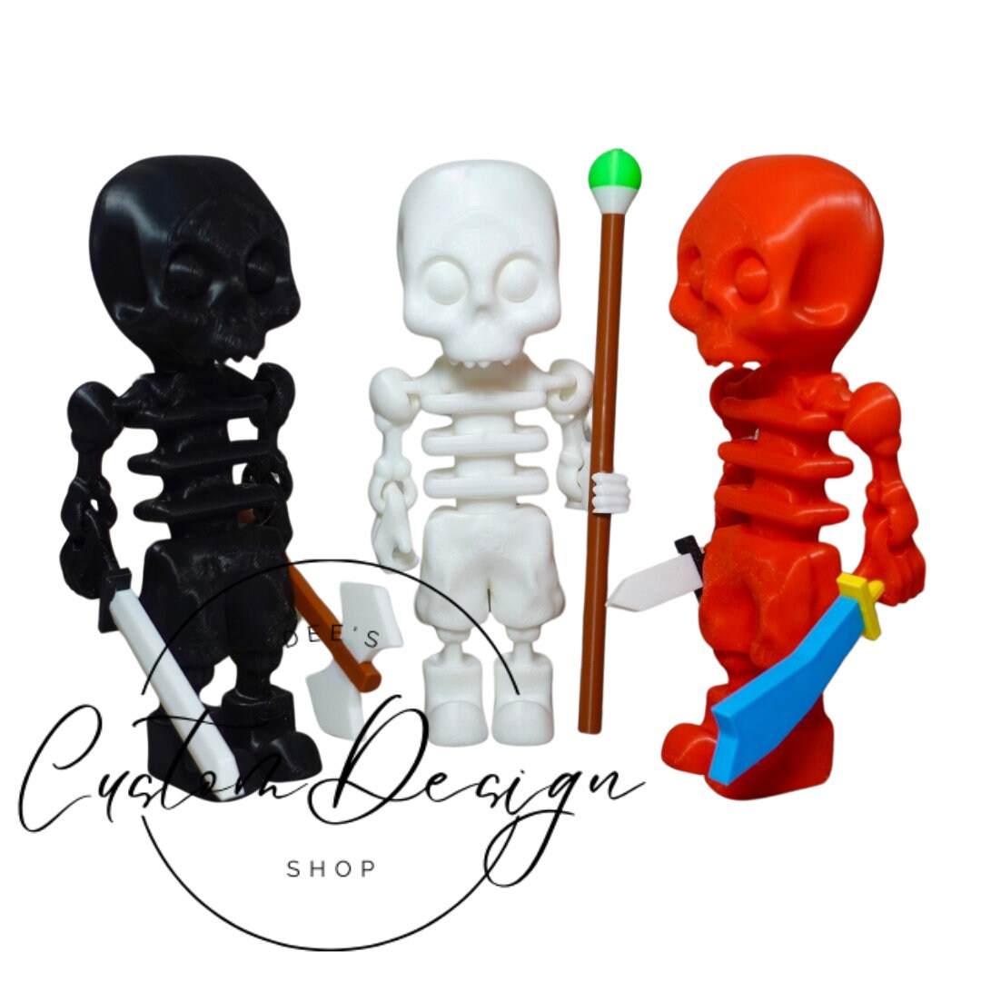 Mystic Skeleton articulated Collectible With Swappable Scimitar, Dagger ...