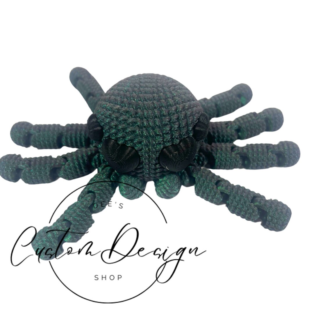 Cute 3D Printed Spider With Heart Eyes, 3D Printed Toy, 3D Printed ...