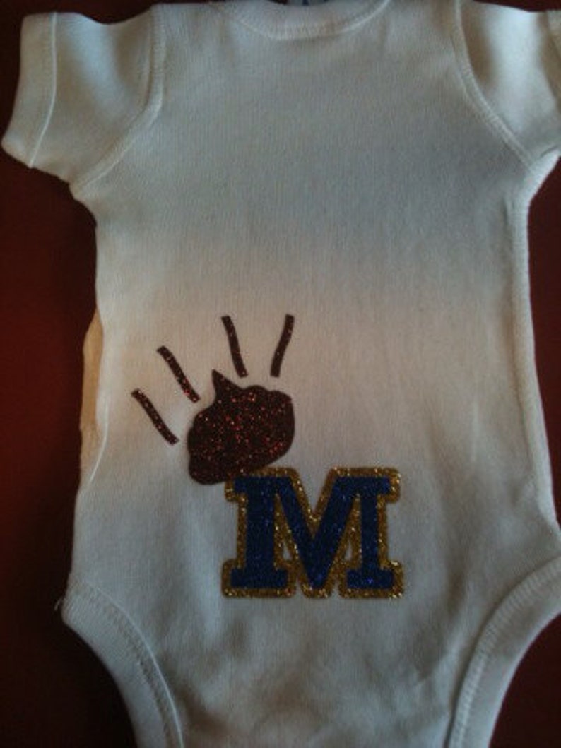Poop on Michigan Ohio State One Piece Baby Outfit | Etsy