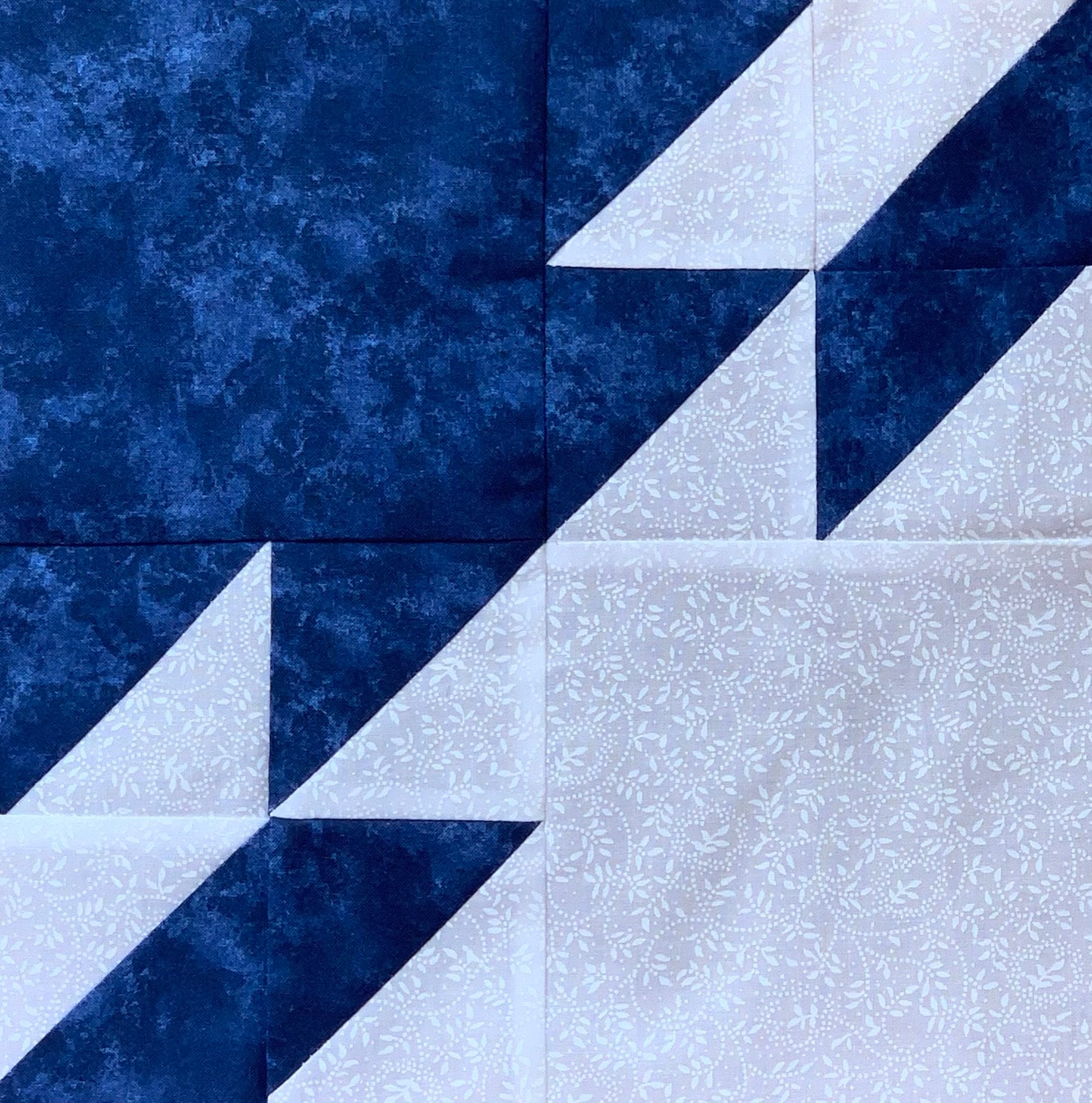 Beautiful Blue & Gray Hunters Star Quilt Pre-cut Block Kits 40" X 50 ...