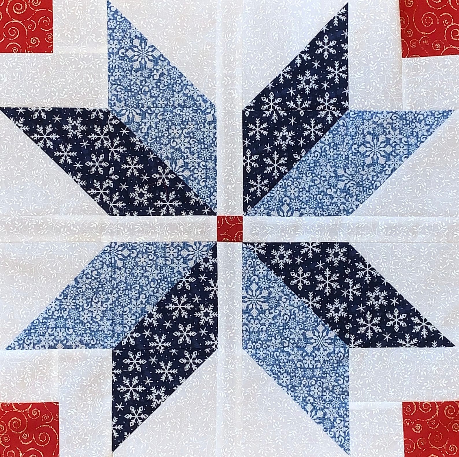 Beautiful 6- Christmas Snowflakes Quilt Pre-cut Block Kits, L@@K!! - Etsy