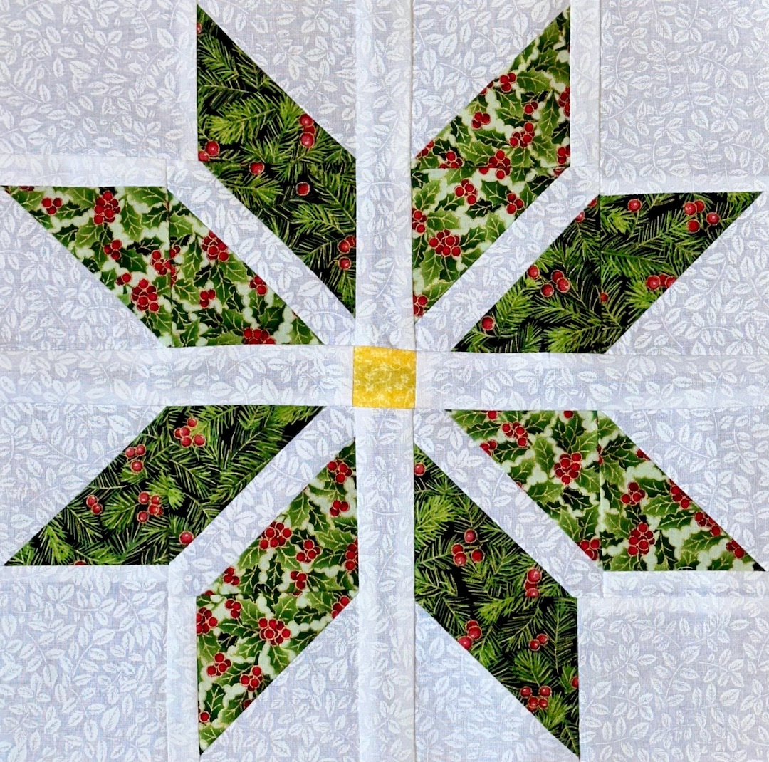 Beautiful 9 Poinsettia Starts Quilt Pre-cut Block Kits, LK - Etsy