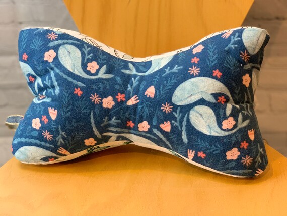 Neck/ Bone Pillow with 3 differnt pattern sides. Handmade by | Etsy