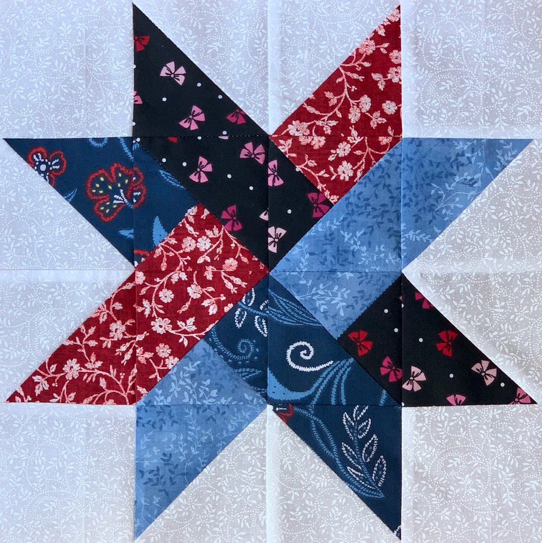 Beautiful 9 Woven Star Quilt Pre-cut Block Kits, L@@K!! - Etsy