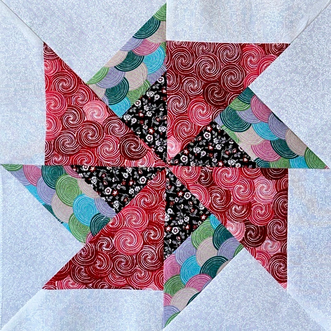 Beautiful 9 Double Pinwheel Quilt Pre-cut Block Kits, L@@K!! - Etsy