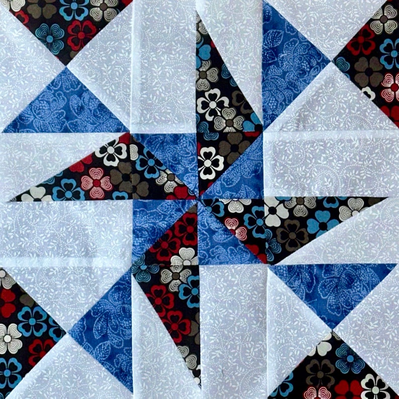 Beautiful 9 - Pinwheel Star Quilt Pre-cut Block Kits, L@@K!! - Etsy