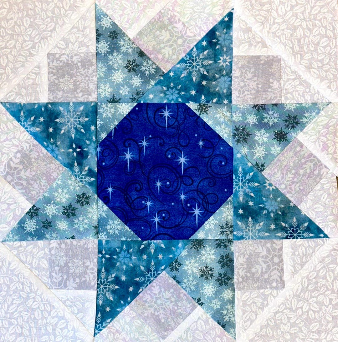 Beautiful 9- Twinkling Stars Quilt Pre-cut Block Kits, L@@K!! - Etsy