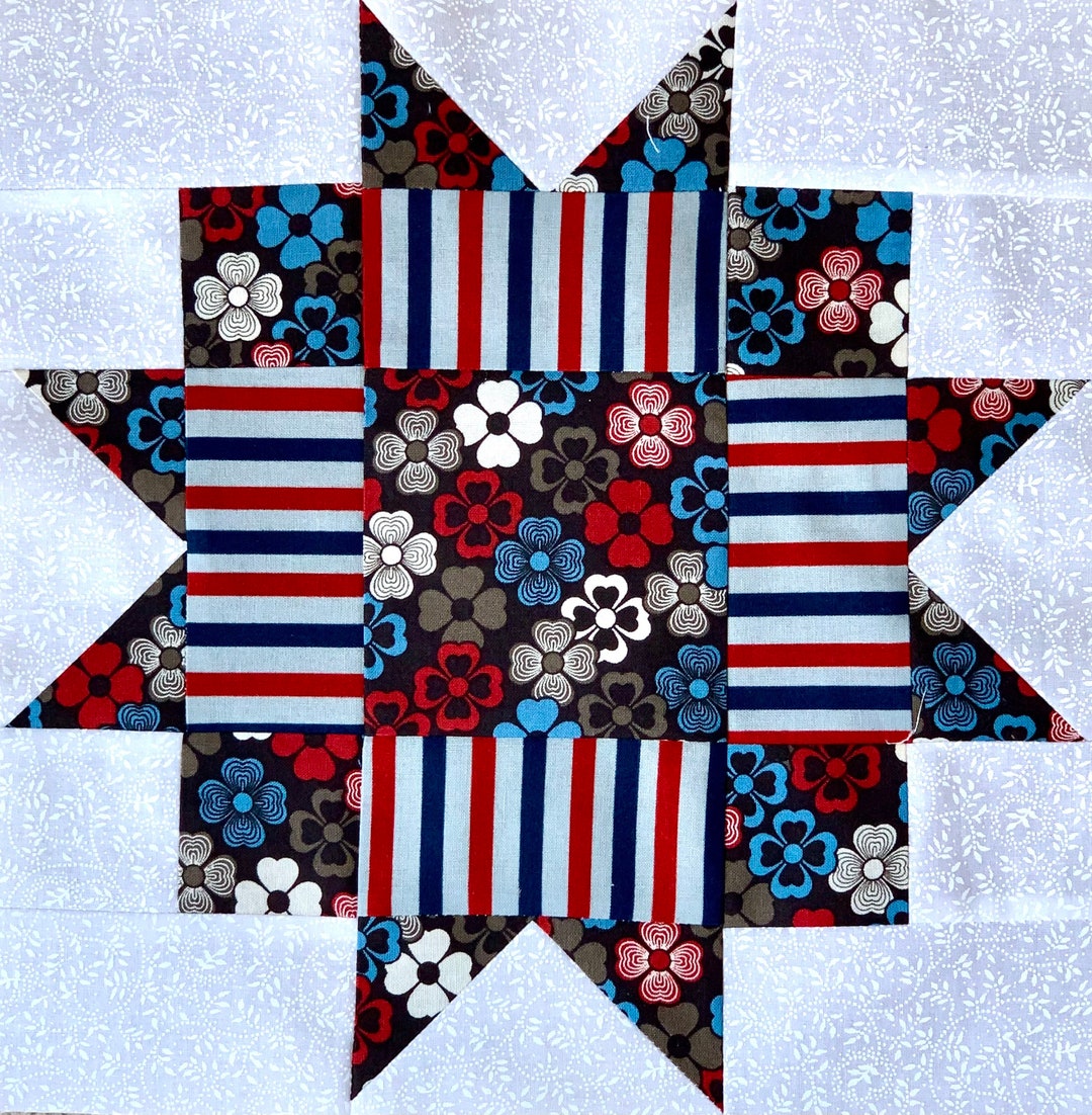 Beautiful 9 - Maple Star Quilt Pre-cut Block Kits, L@@K!! - Etsy