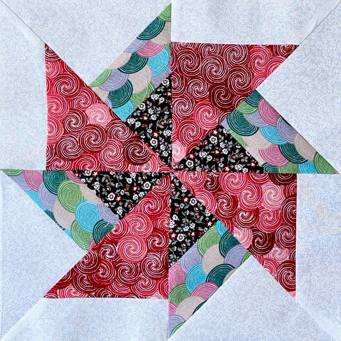 Beautiful 9 Double Pinwheel Quilt Pre-cut Block Kits, L@@K!! - Etsy