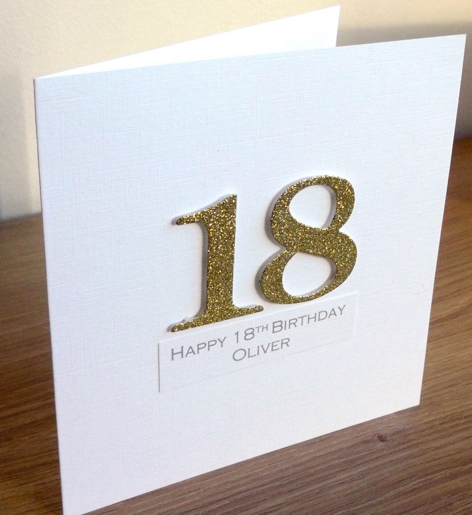 Handmade 18th Birthday Card Personalized Can Be Any Age or - Etsy UK