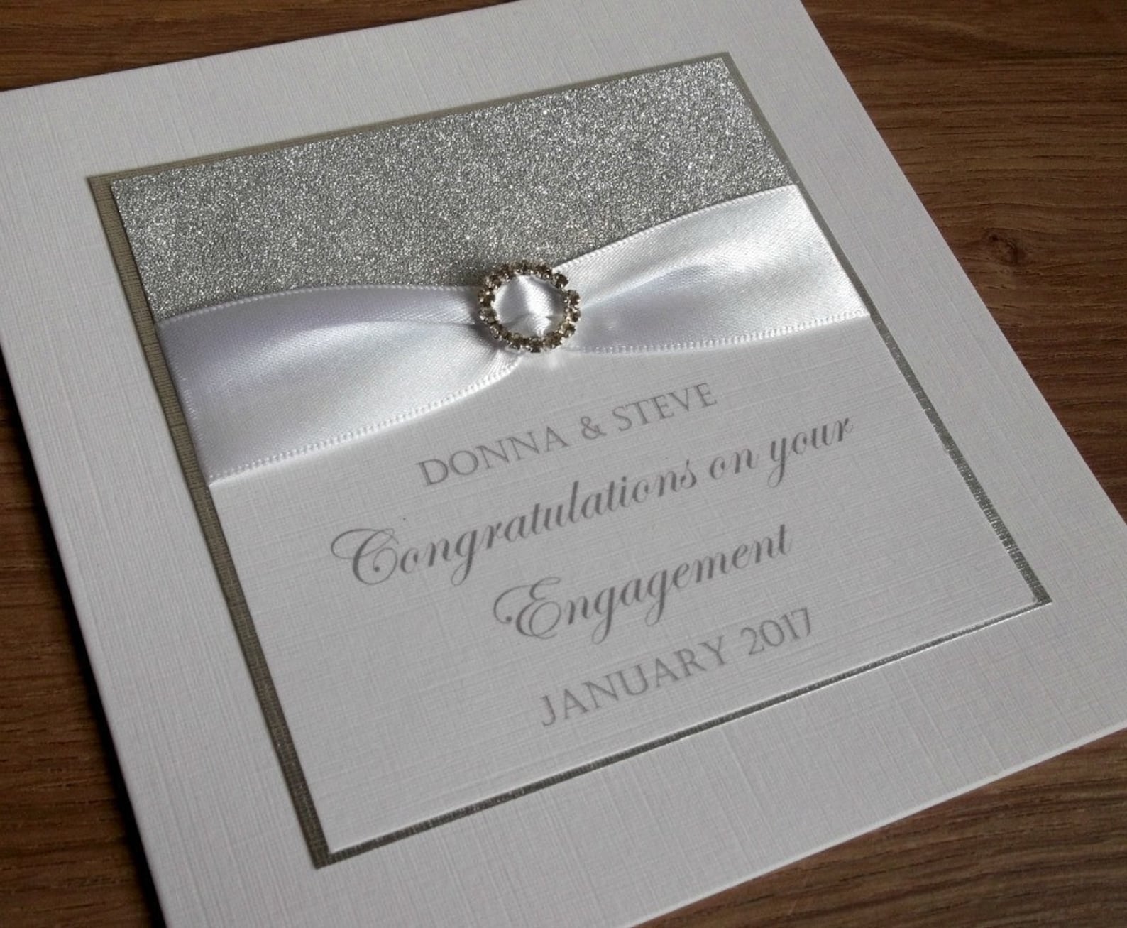 Handmade Engagement Congratulations Card Modern Designer - Etsy