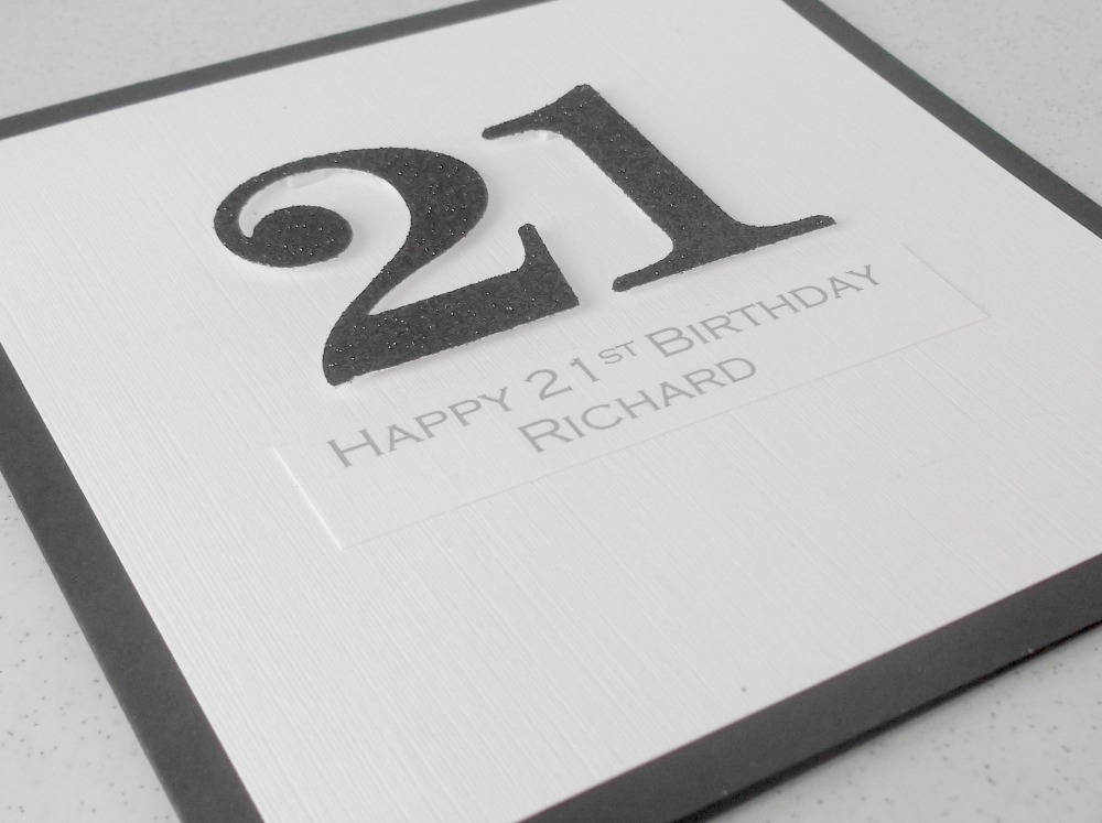 Handmade 21st birthday card personalized can be any age or | Etsy