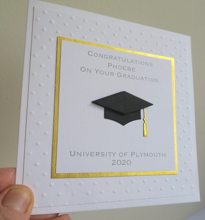 Personalized Handmade Graduation Congratulations Card, Son, Daughter ...