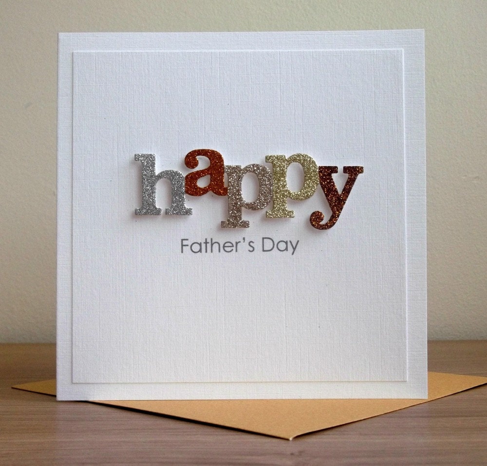 Handmade Father's Day Card, Can Be Personalized, Dad, Daddy, Husband ...