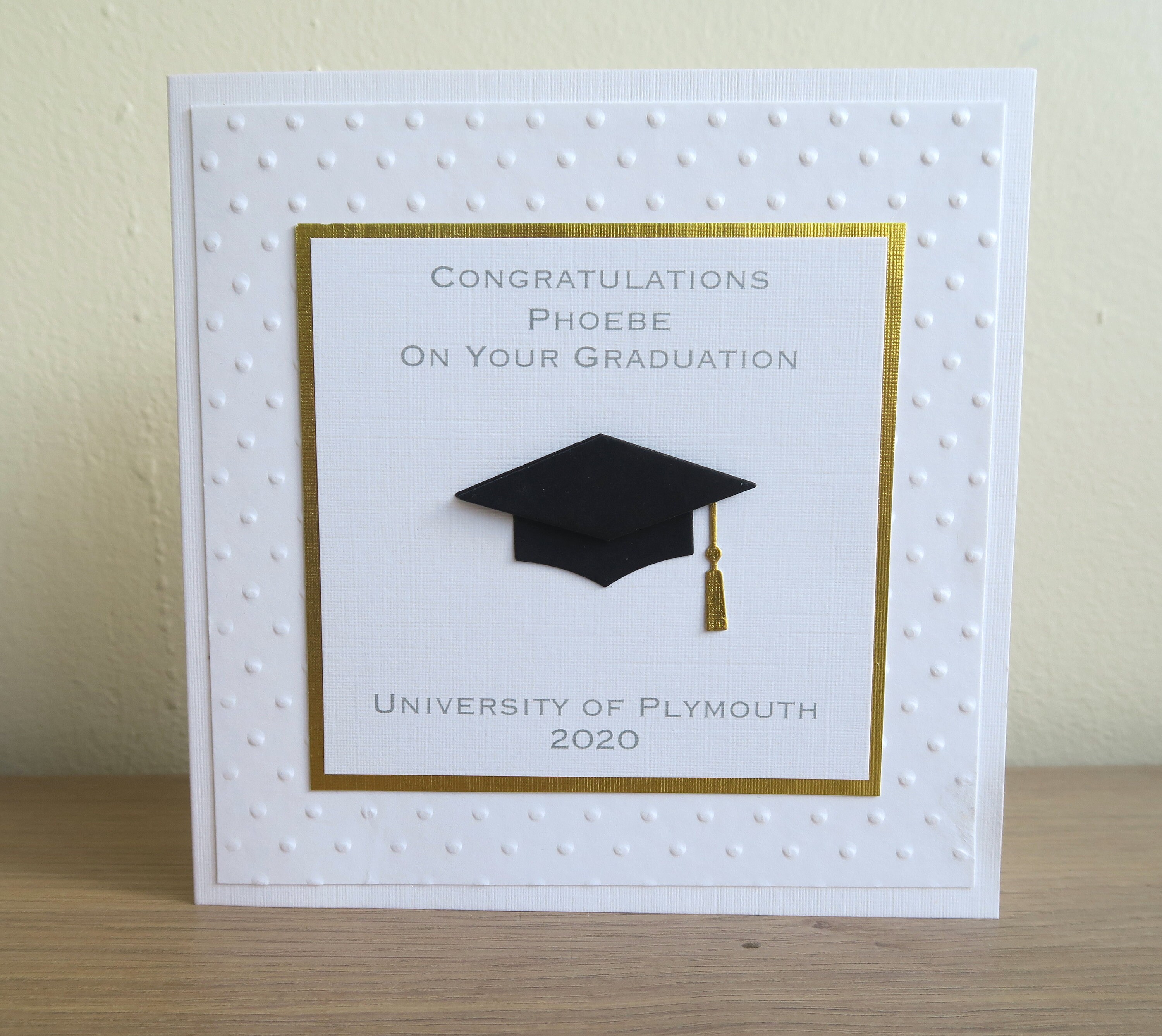 Personalized Handmade Graduation Congratulations Card, Son, Daughter ...