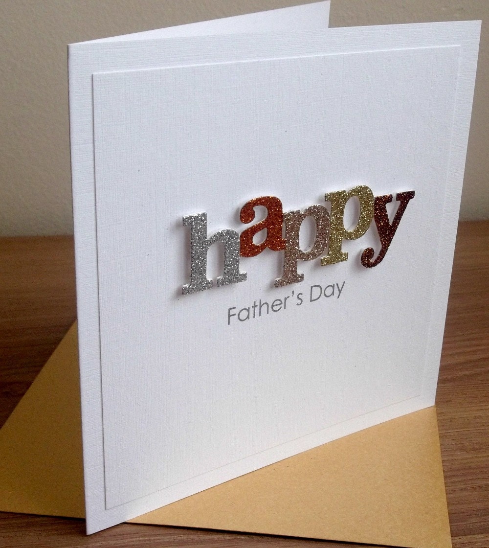 Handmade Father's Day Card, Can Be Personalized, Dad, Daddy, Husband ...