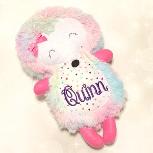 Personalized Plush Hedgehog Hedgehog Stuffed Animal Embroidered Plush ...
