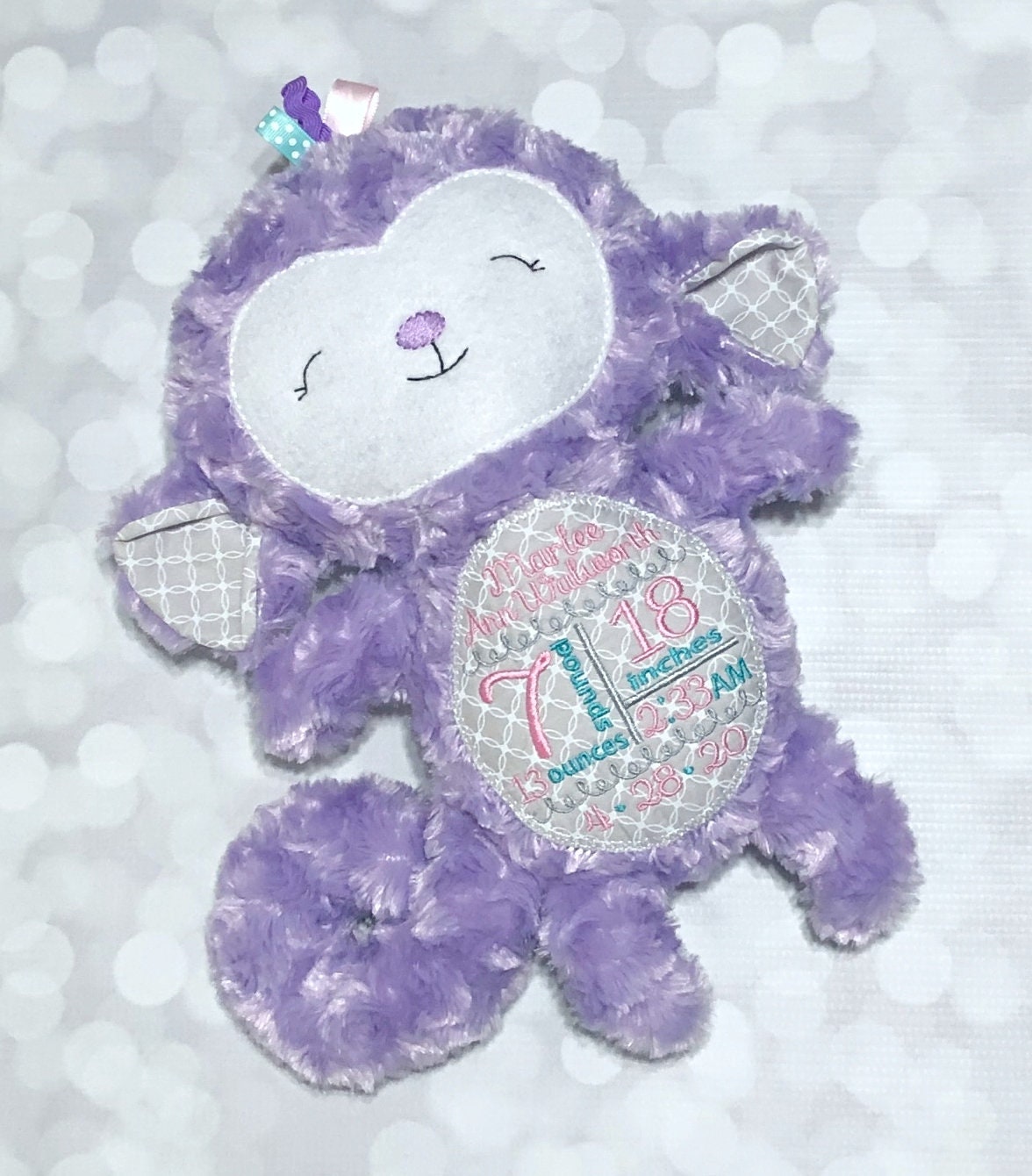 Personalized Plush Monkey stuffed animal monkey monkey | Etsy