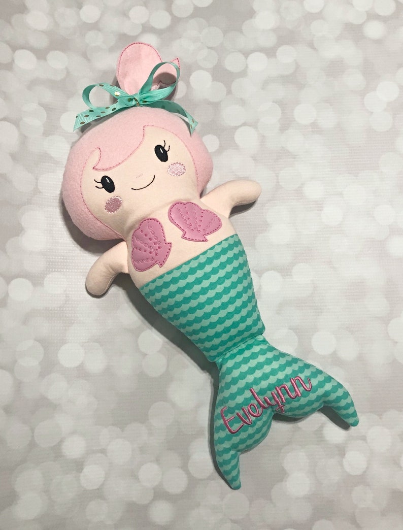 Mermaid Doll Personalized Plush Mermaid Mermaid Toy - Etsy
