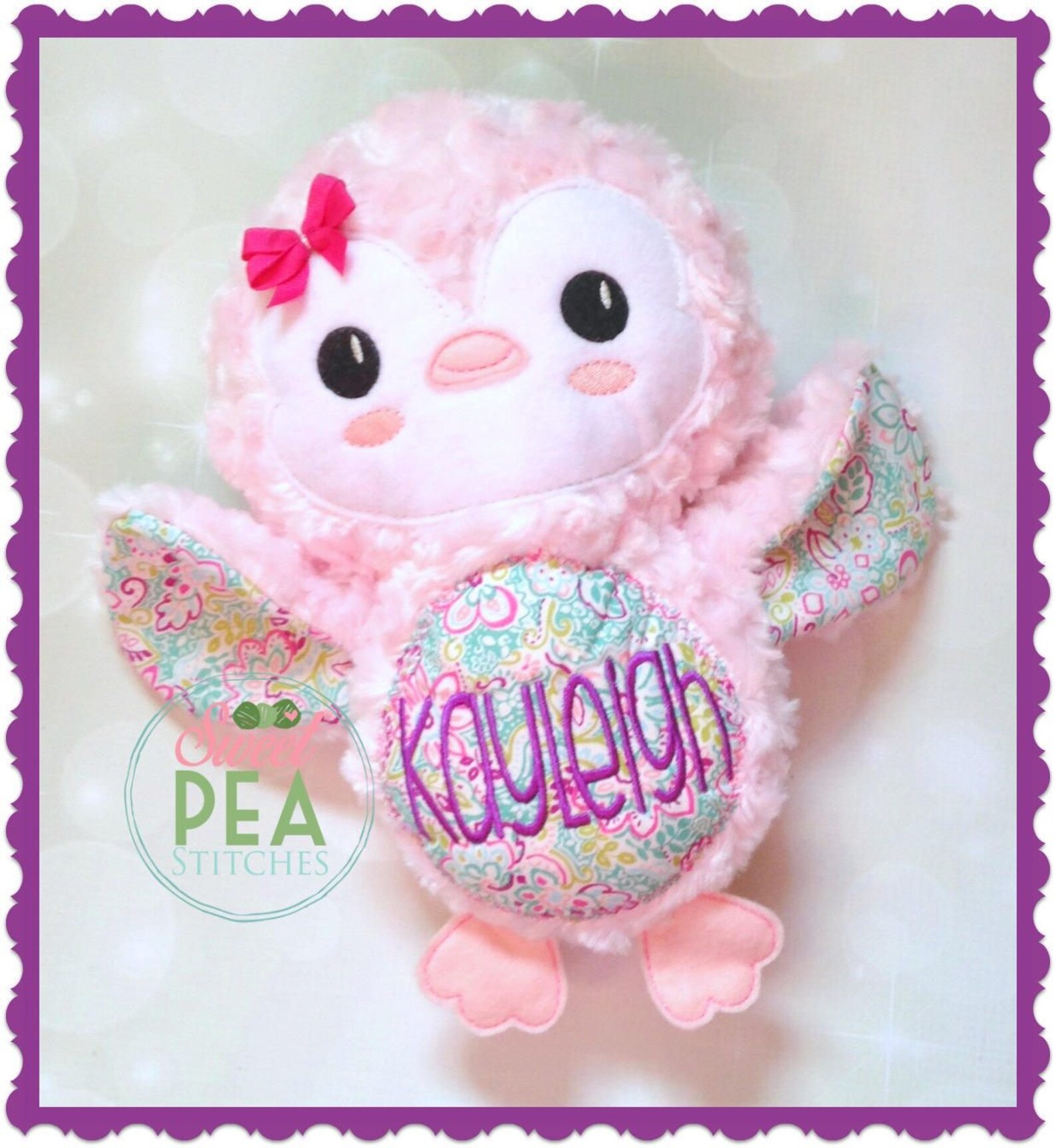 Personalized Penguin Stuffie Stuffed Animal Monogram - Etsy