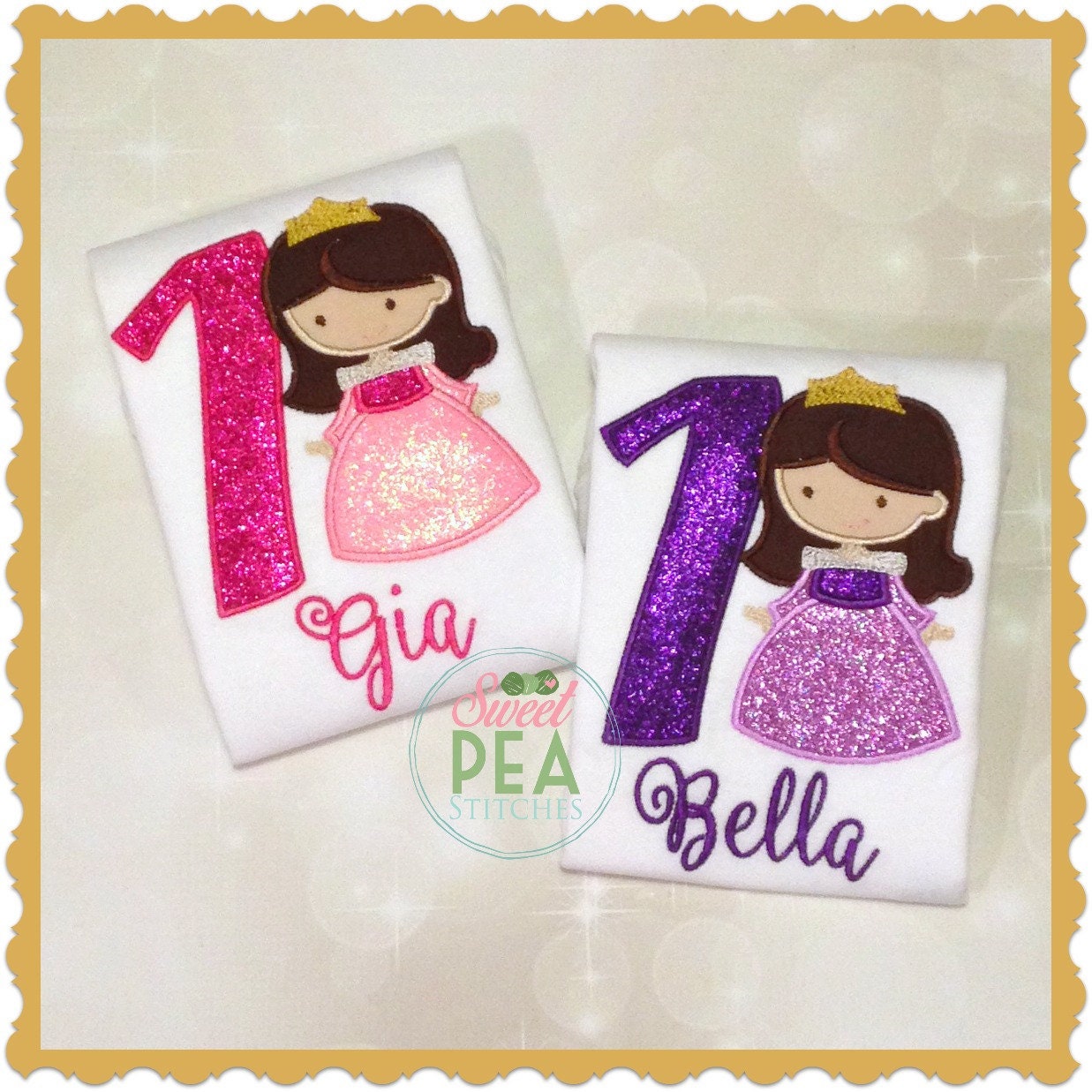 Girls Princess Birthday Shirt Girls Embroidered Shirt | Etsy