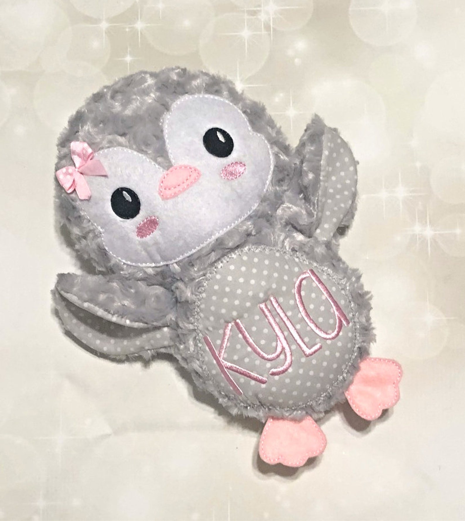 Personalized Penguin Stuffie Stuffed Animal Monogram - Etsy