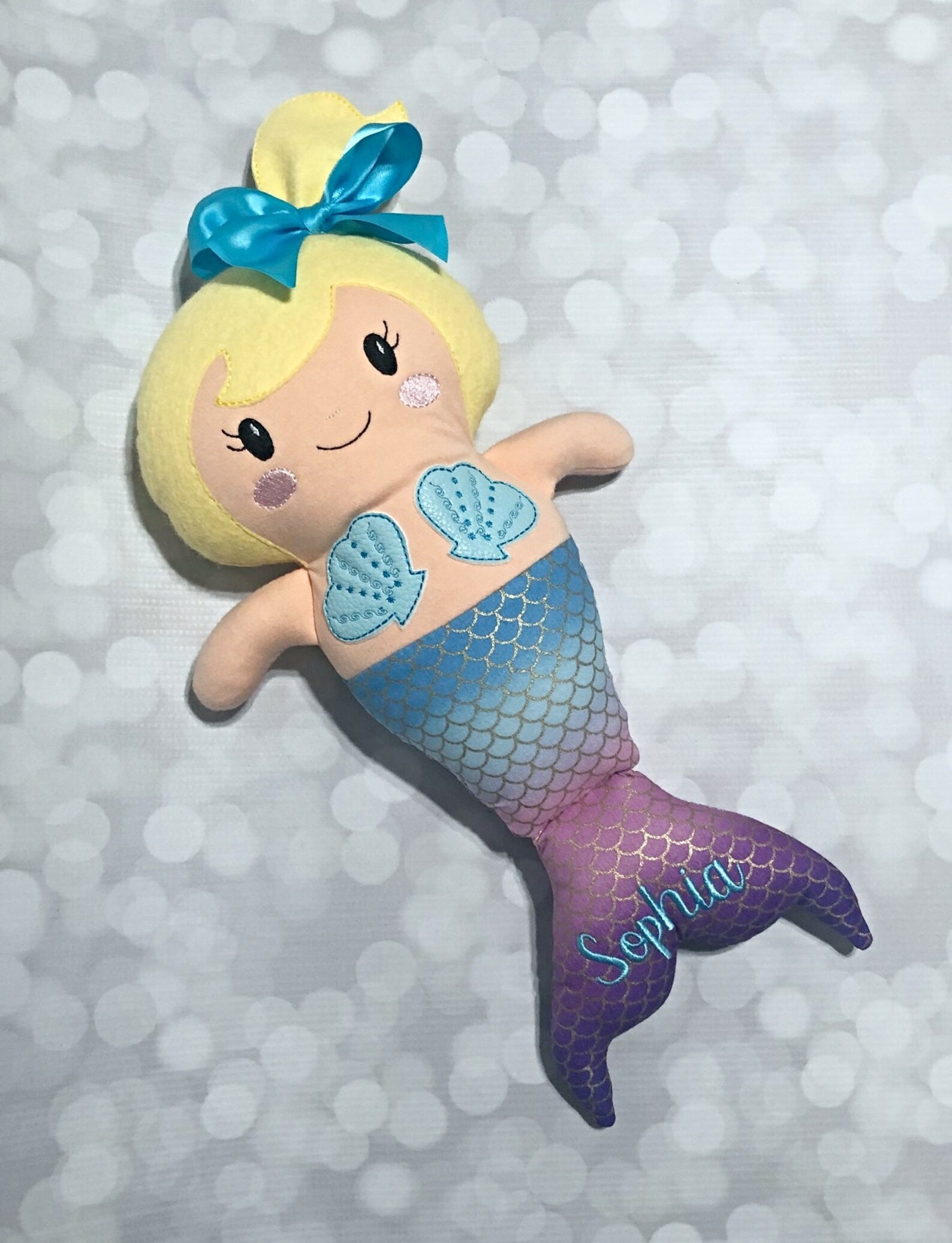 Mermaid Doll Personalized Plush Mermaid Mermaid Toy | Etsy