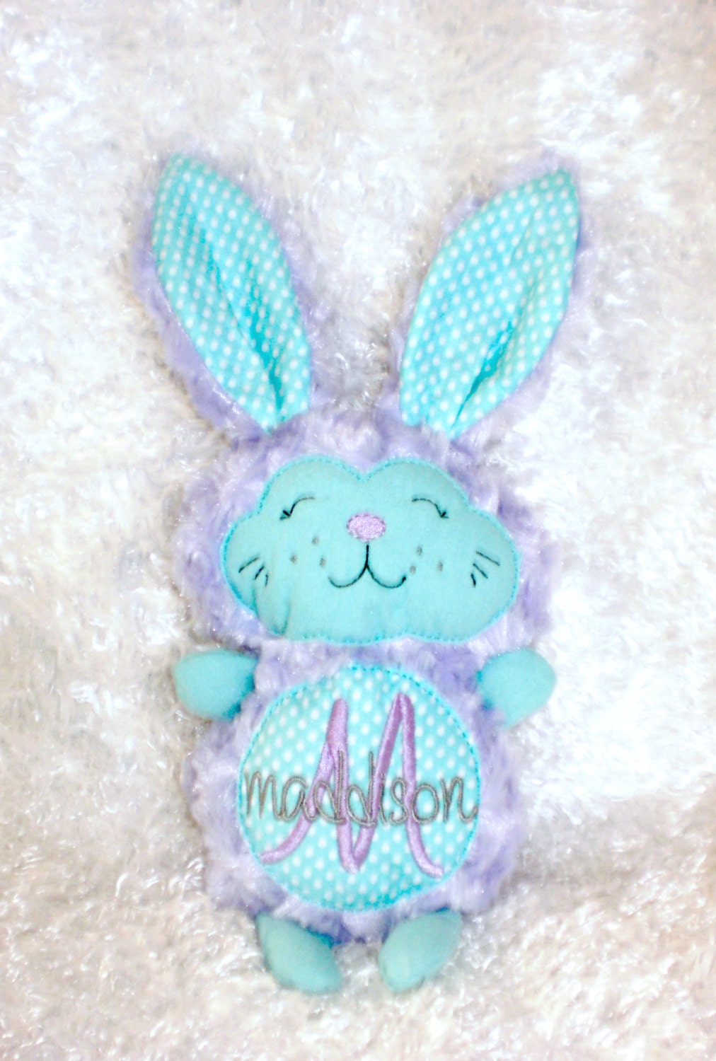 Stuffed animal bunny personalized plush bunny embroidered | Etsy